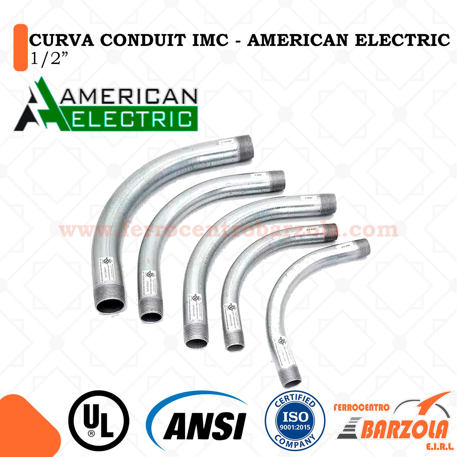 Curva Conduit IMC 1/2° - American Electric - Ferreteria